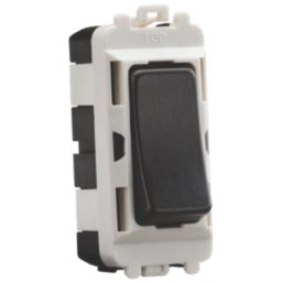 Knightsbridge 20AX Grid Intermediate Switch Smoked Bronze - Screwfix