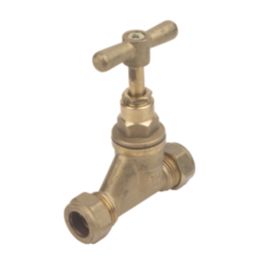 Flomasta Brass Stopcock 15mm - Screwfix