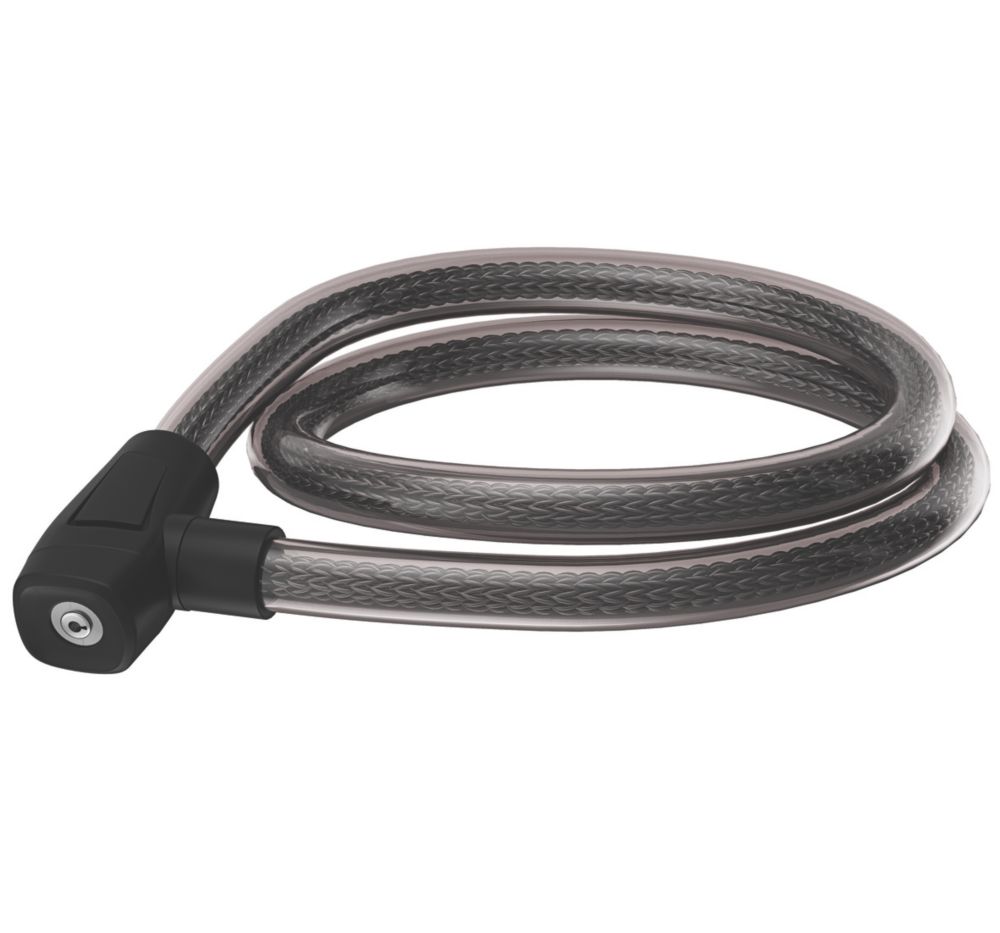 Smith & Locke Braided Steel Keyed Cable Lock 1200mm x 22mm - Screwfix