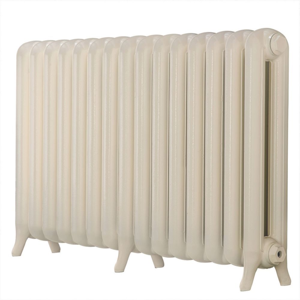 Arroll 748mm x 1174mm 5670BTU Cream Cast Iron 2 Column Radiator - Screwfix