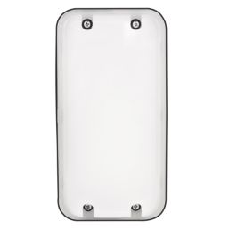 4lite Lorica Outdoor Rectangular LED Bulkhead Black 8W 511-956lm - Screwfix