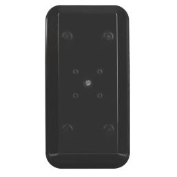 4lite Lorica Outdoor Rectangular LED Bulkhead Black 8W 511-956lm - Screwfix