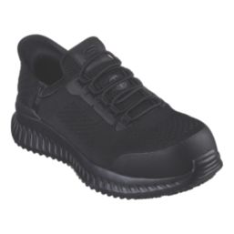 Skechers Tilido Fletchit CT Size 9 Black Slip On Safety Trainers