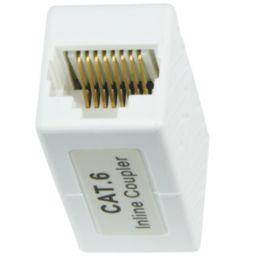 Philex Cat 6 RJ45 UTP Coupler - Screwfix