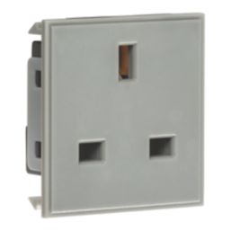 Knightsbridge 13A Unswitched Modular Socket Grey - Screwfix