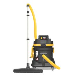 V-Tuf MIDIH240 1400W 21Ltr H Class Wet & Dry Dust Extractor 240V - Screwfix