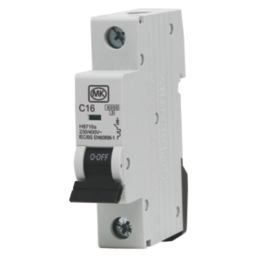 MK Sentry 16A SP C Curve MCB - Screwfix