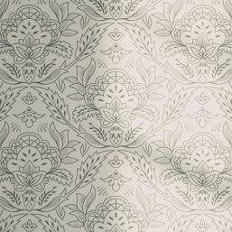 LickPro White Damask 01 Wallpaper Roll 52cm x 10m - Screwfix