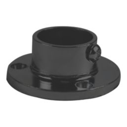 Essentials Rail End Sockets Black 19mm 2 Pack - Screwfix