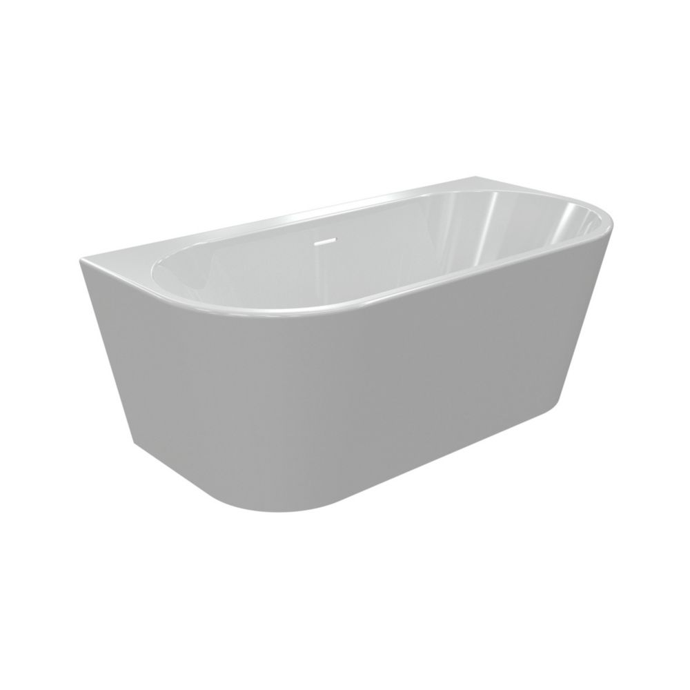 Florence Double-Ended Bath Acrylic No Tap Holes 1500mm x 750mm - Screwfix