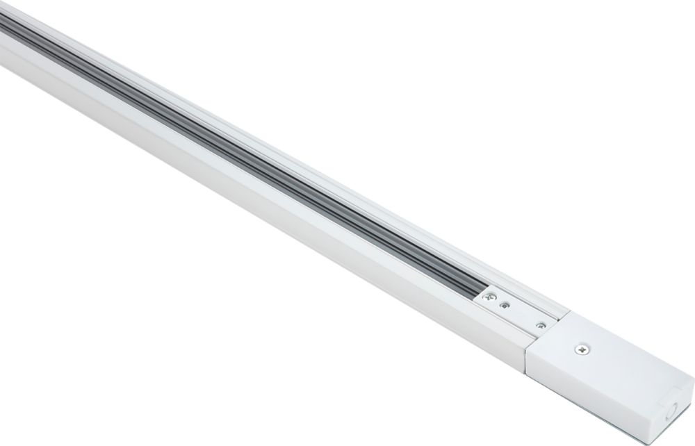 Knightsbridge 1-Circuit Lighting Track 1m White - Screwfix