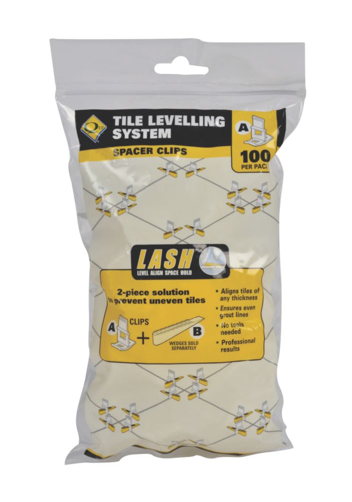 Vitrex Lash Tile Levelling System Spacer Clips 100 Pack - Screwfix