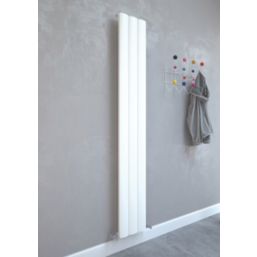Kudox AluLite Arc 1800mm x 280mm 2396BTU White Vertical Designer ...