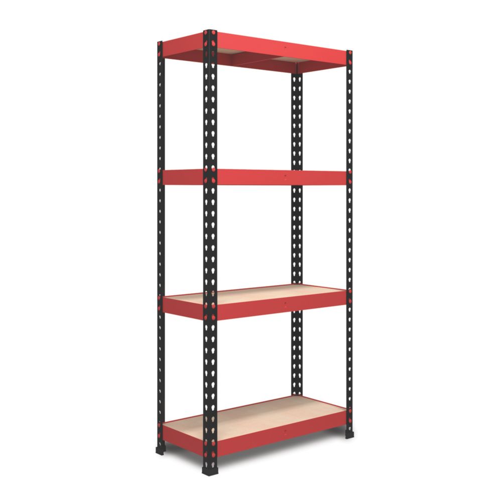 RB Boss Fastlok UDL/PC 4-Tier Metal Garage Shelving Unit 750mm x 450mm ...