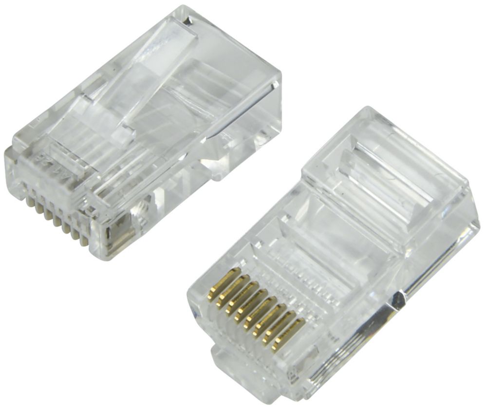 Philex RJ45 8P/8C Connectors 100 Pack | Cable Connectors | Screwfix.com