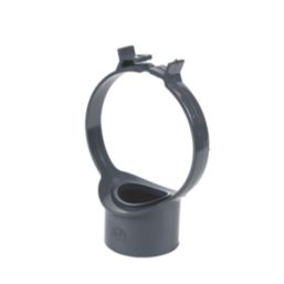 FloPlast Strap Boss Anthracite Grey 110mm - Screwfix