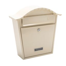 Burg-Wachter Classic Post Box Cream Powder-Coated - Screwfix