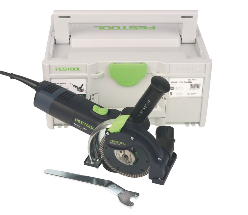 Festool DSC-AG 125 FH-Plus 1400W 4.9" Electric Freehand Cutter 230V ...