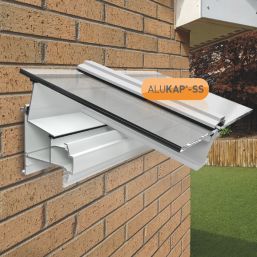 ALUKAP-SS White 0-100mm Low Profile Glazing Cap 2000mm x 88mm - Screwfix
