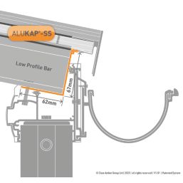 ALUKAP-SS White 0-100mm Low Profile Glazing Cap 2000mm x 88mm - Screwfix