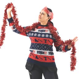 Site Screwfix Christmas Jumper Multi-Coloured 2X Large 52" Chest - Screwfix