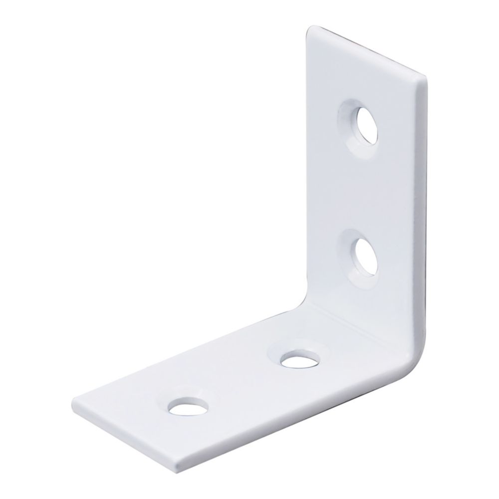 Essentials Angle Bracket Silver 40mm x 40mm x 20mm - Screwfix