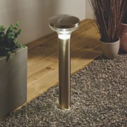 Saxby Roko 500mm Outdoor Post Silver - Screwfix