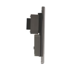 LAP 2-Gang Dual Voltage Shaver Socket 115 / 240V Polished Chrome with ...