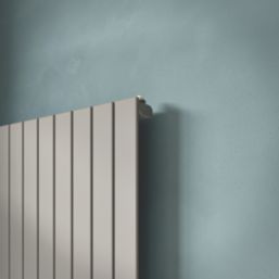 Moretti Modena Designer Radiator 1500 x 578mm Silver 3392BTU - Screwfix