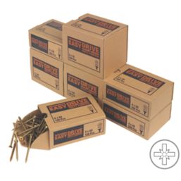 Easydrive PZ Countersunk Woodscrews Trade Pack 1000 Pcs - Screwfix