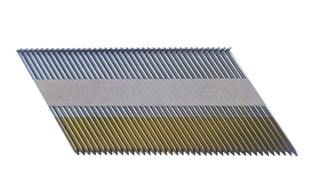 Erbauer Bright 34º Collated Nails Smooth Shank 3.1mm x 90mm 2200 Pack ...