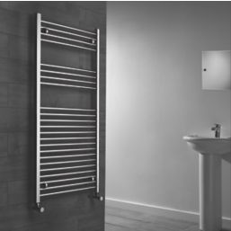 Blyss Towel Radiator 1200mm x 600mm Chrome 1415BTU - Screwfix