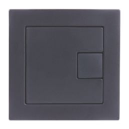 Square Dual-Flush Flushing Button Black - Screwfix