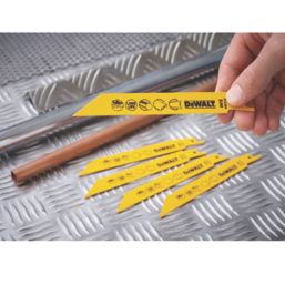 DEWALT DT2384-QZ Multi-Material Reciprocating Saw Blades 152mm 5 Pack ...