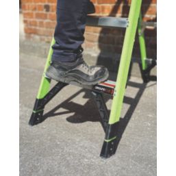 Little Giant Fibreglass 1.7m 6 Step Platform Step Ladder - Screwfix