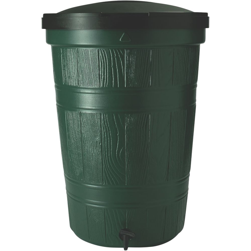 Straight PLC Garden Lake Water Butt Green 200Ltr - Screwfix