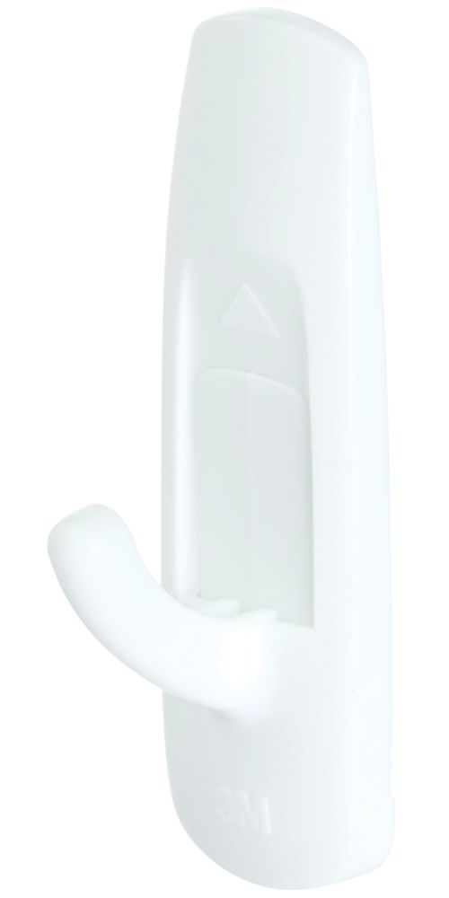 Command White Self-Adhesive Utility Hooks Medium 6 Pack - Screwfix