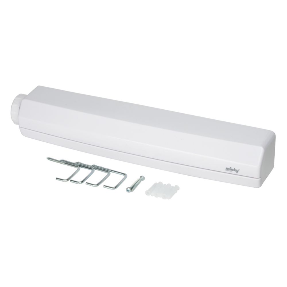 Minky 5 Line 4.4m White Washing Line - Screwfix