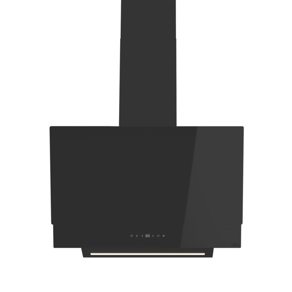 Cooke & Lewis Angled Cooker Hood Black 598mm - Screwfix