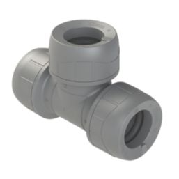 PolyPlumb Enhanced Plastic Push-Fit Equal Tee 22mm - Screwfix