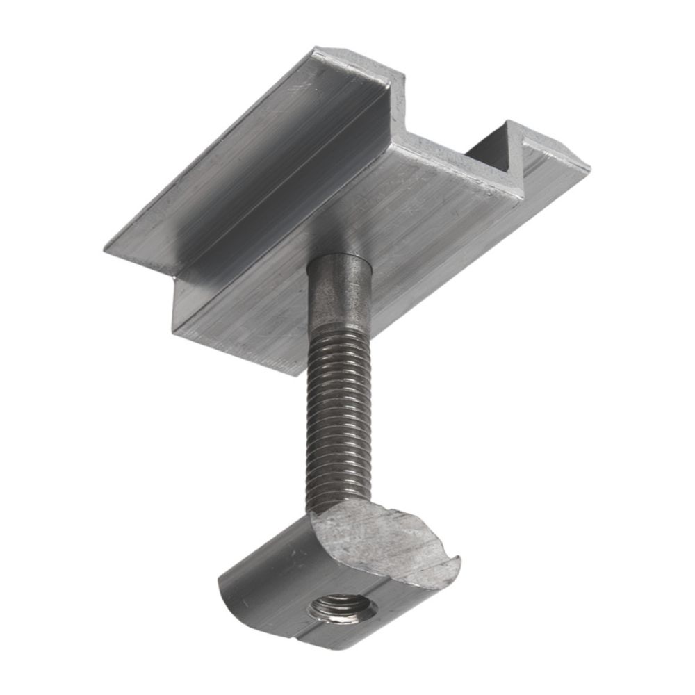 V-TAC Adjustable Mounting Bracket Mid Solar Panel Clamps 6 Pack - Screwfix