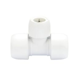 Hep2O HD13/28WS Plastic Push-Fit Reducing Tee 28mm x 28mm x 22mm - Screwfix