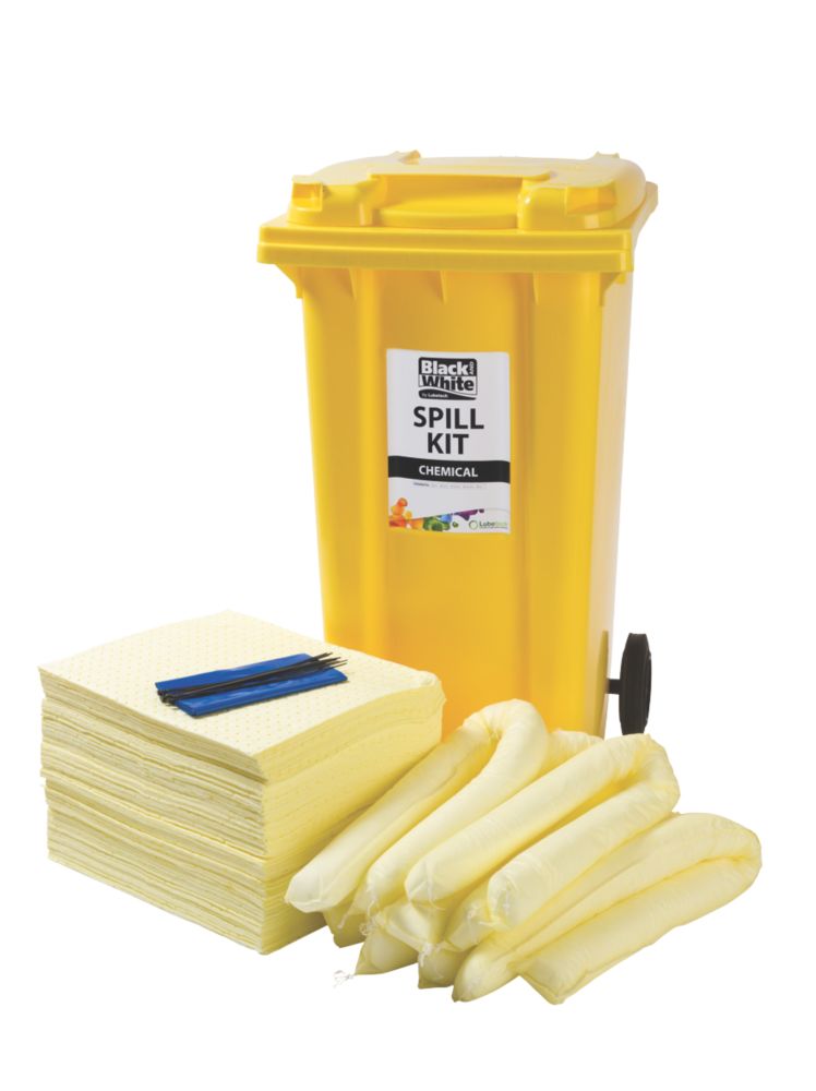 Lubetech Black & White 240Ltr Chemical Spill Response Kit | Spill Kits ...