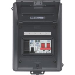 British General IP65 Weatherproof Outdoor 5-Module 5-Way Part-Populated ...