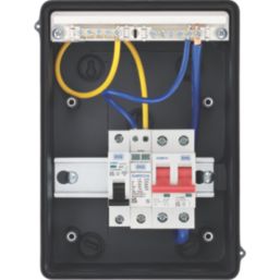 British General IP65 Weatherproof Outdoor 5-Module 5-Way Part-Populated ...