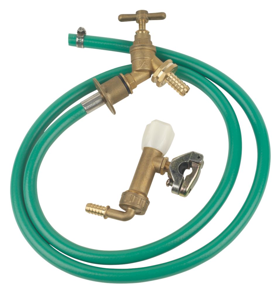 Essentials Outside Tap Kit 15mm x 1/2" - Screwfix