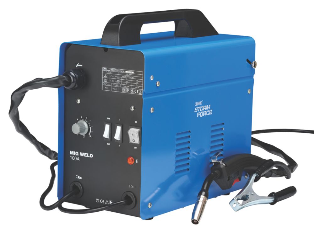 Draper 63669 100A Gasless MIG Welder 230V - Screwfix