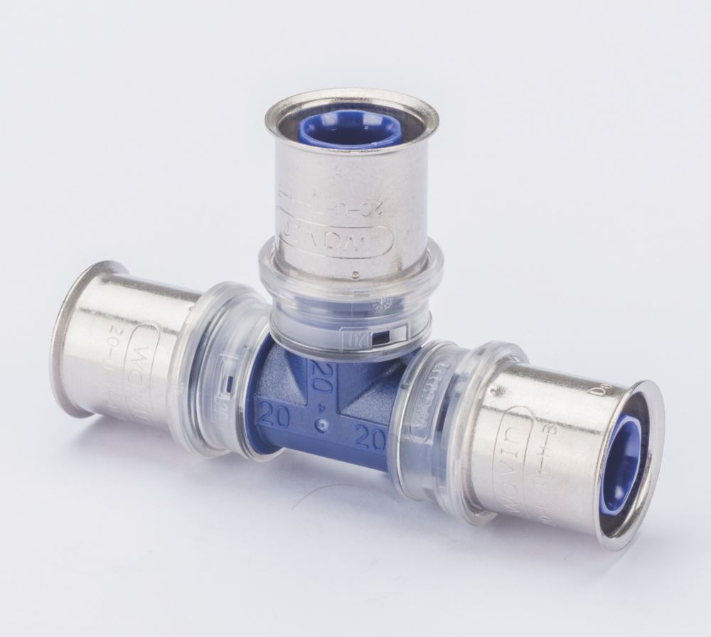 Wavin Tigris K5 Multi-Layer Composite Press-Fit Equal Tees 20mm 10 Pack ...