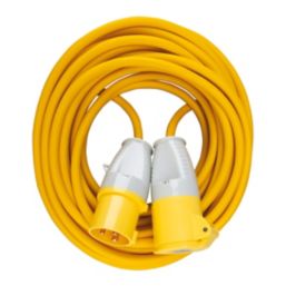 Defender Yellow 110V 16A Extension Lead 14m x 2.5mm² - Screwfix