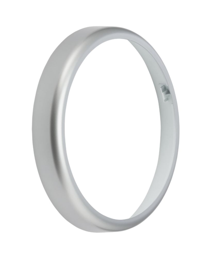 Knightsbridge Bulkhead Bezel Silver 256mm - Screwfix